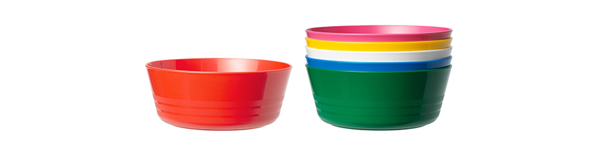 IKEA Kalas Multicolour 6 Pcs Polypropylene Plastic Bowl ikea-kalas-multicolour-6-pcs-polypropylene-plastic-bowl
